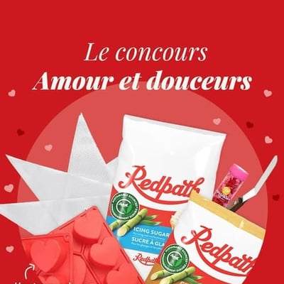 Concours Sucre Redpath - Remportez un élégant kit pâtisserie pour la Saint-Valentin!