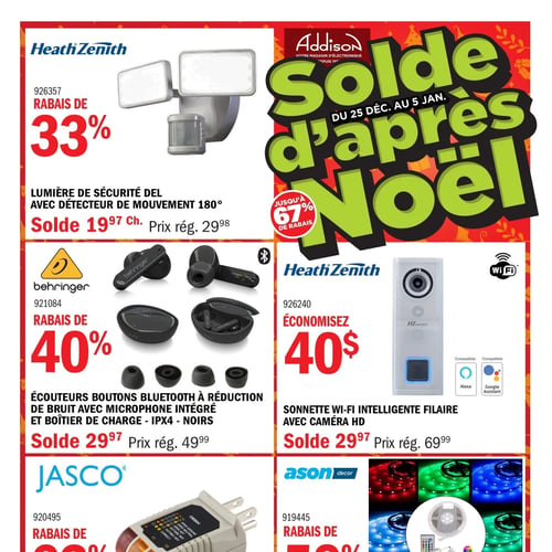 Addison Électronique - Solde d'Après-Noël - Page : 1 - Économisez gros ...