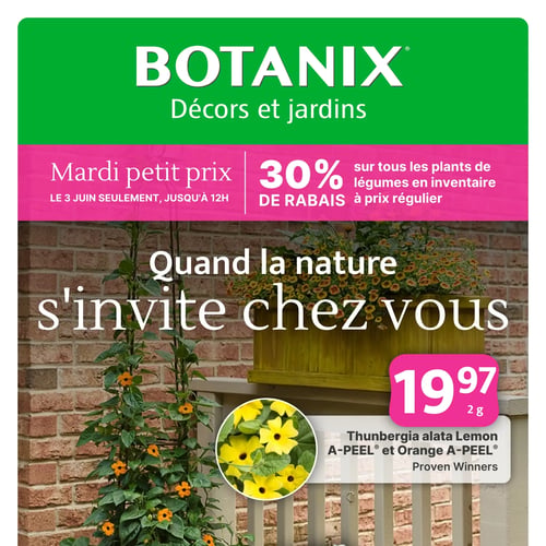 Botanix - Page : 1 - Économisez sur le jardinage : Offres spéciales ...