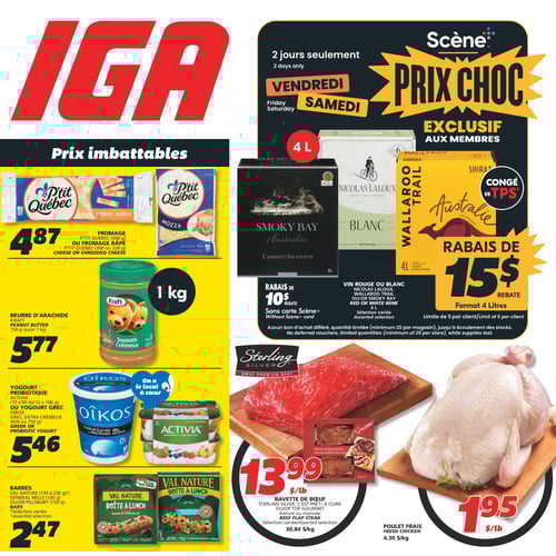 IGA - Page : 1 - Offres Exceptionnelles IGA : Promotions du 16 au 22 Janvier 2025 à Découvrir ...