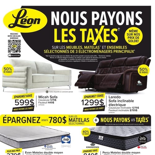 Meubles Léon - Page : 1 - Offres Exceptionnelles Meubles Léon : Du 23 ...