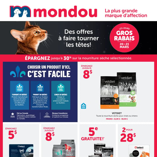 Mondou - Page : 1 - Profitez des Offres Printanières Mondou : 20-23 ...