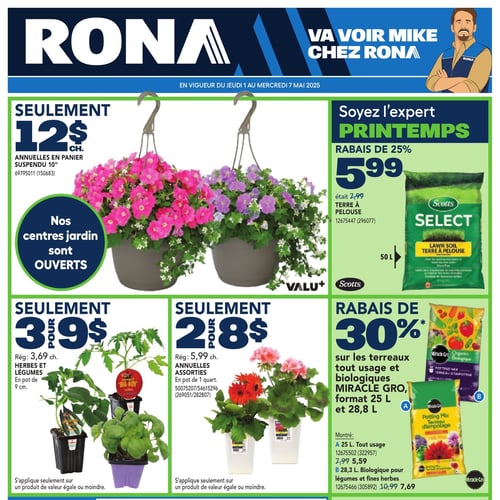 Rona - Page : 1 - Faites le plein d'économies du 1er au 7 mai 2025 chez ...
