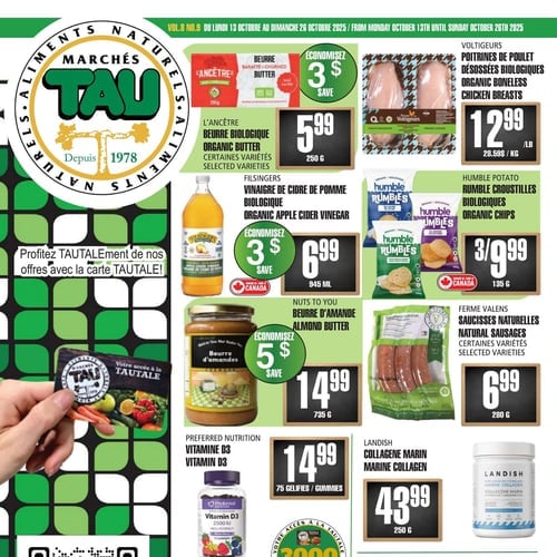TAU Marché d'alimentation Naturelle - Page : 1 - Découvrez nos offres ...