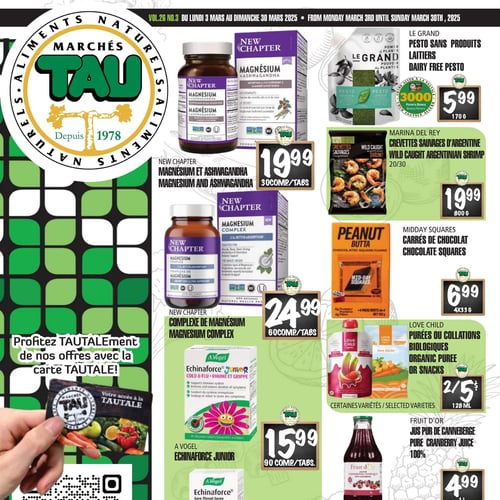 TAU Marché d'alimentation Naturelle - Page : 1 - Découvrez les offres ...
