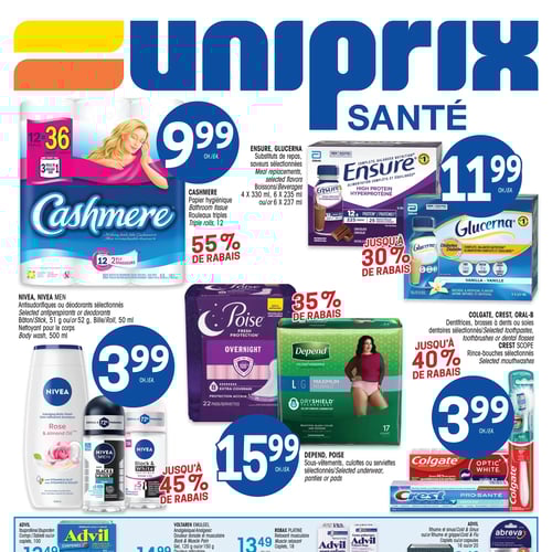 Uniprix - Santé - Page : 1 - Uniprix - Santé : Offres Spéciales du 27 ...